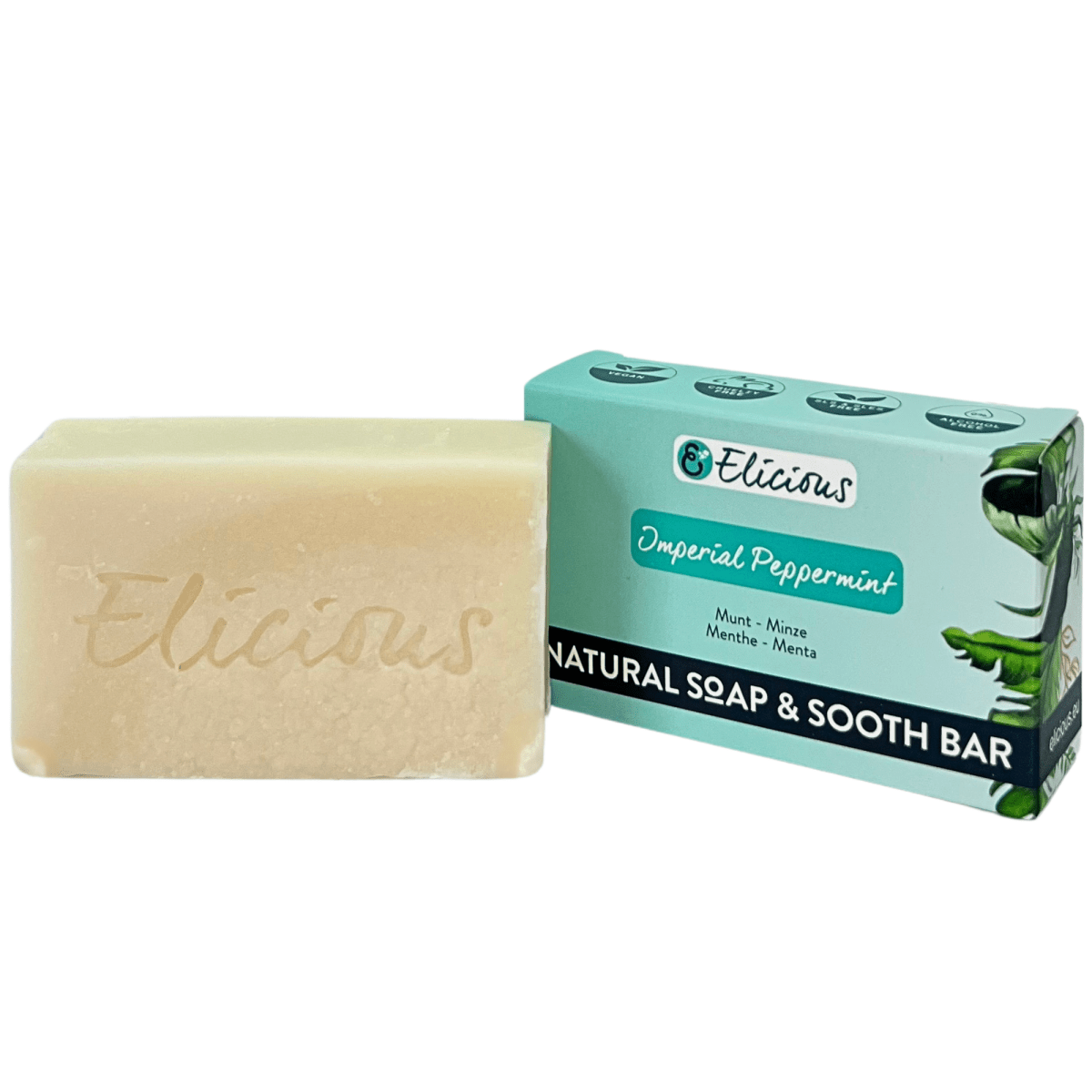 Natuurlijke biologische zeep met pure pepermuntolie – Elicious